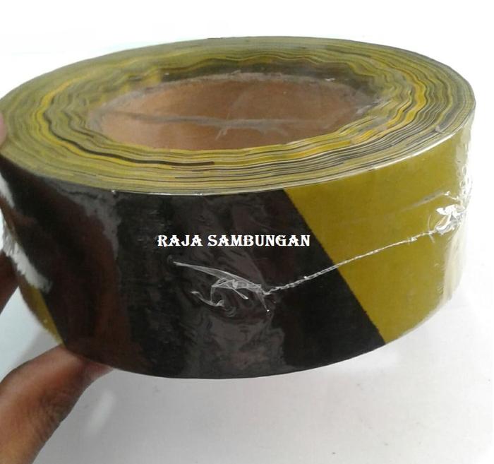 Jual Police Line Hitam Kuning 2 inch x 300 meter Garis Pembatas Polisi ...