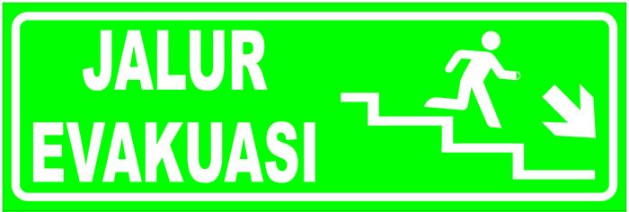 Jual AKRILIC- SIGN Jalur Evakuasi dan Rambu Exit. Acrylic/STICKER ...