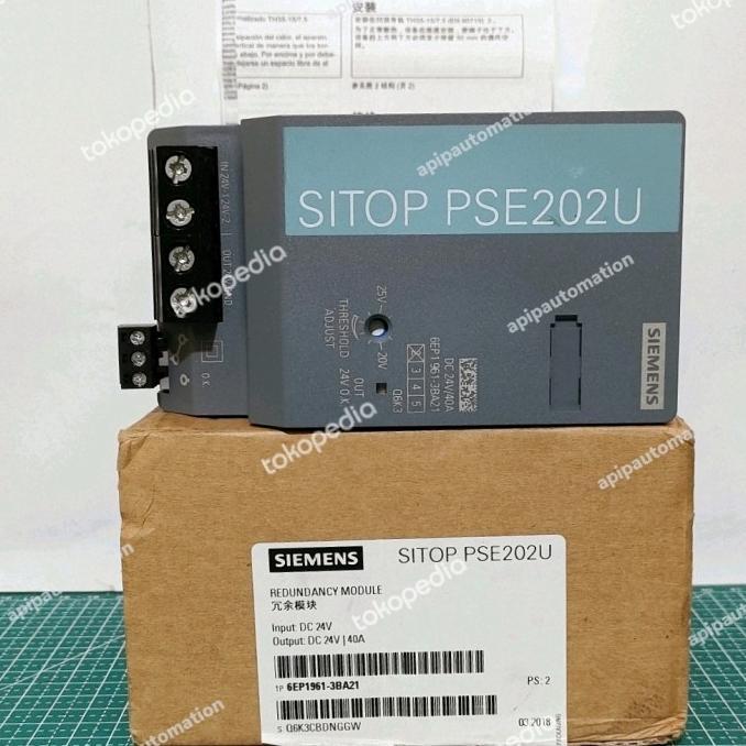 Jual Siemens Sitop Pse202U 6Ep1961-3Ba21 Dc24/40A Redundancy Module ...