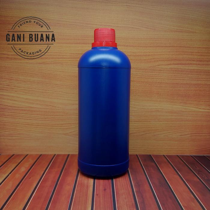 Jual BOTOL AGRO 1 LITER BIRU TUTUP MERAH SEGEL/BOTOL LABOR 1000ML BIRU ...