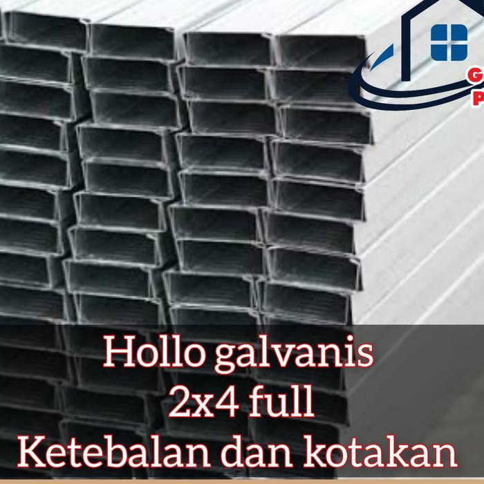 Jual HOLLOW 2x4 / 4X4 GALVANIS TEBAL 08 FULL / KETEBALAN DAN KOTAKAN ...