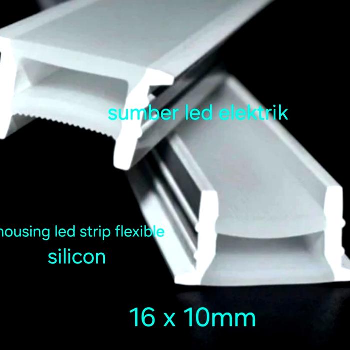 Jual cover led strip flexible silicon /housing led strip flexible ...