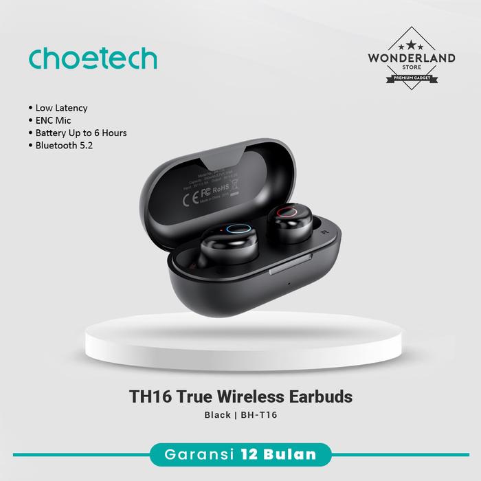Promo Choetech BH-T16 Earbuds Wireless Bleutooth Low Latency ENC Mic BT ...