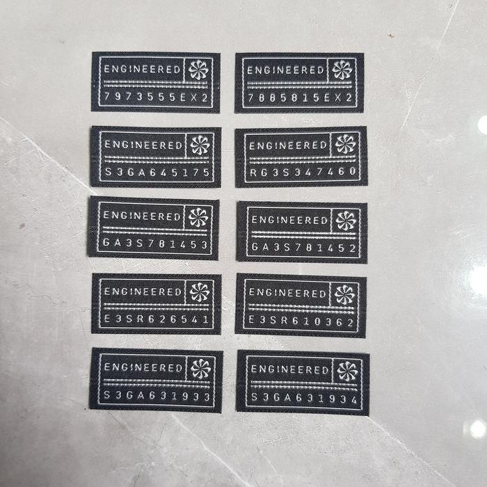 Jual Jog Tag Nike Engineered Iron on Black Tab /Jock Tag Label Tag ...