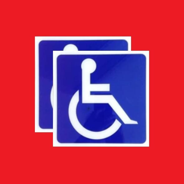 Jual SIGN STICKER DISABILITAS UK 20X20CM K3 RAMBU SAFETY stiker ...