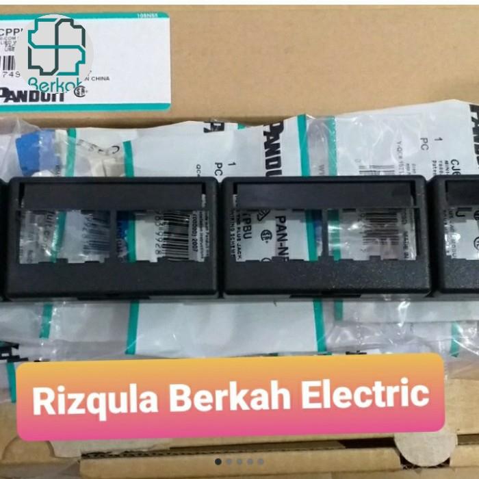 Jual Patch panel 24 port panduit Panet cat 6 komplit set modular ...