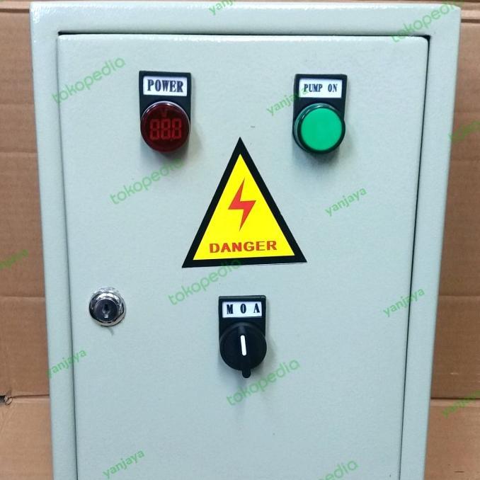 Jual panel pompa otomatis 1 torn /panel pompa 1tangki/panel OMRON 61F-G ...