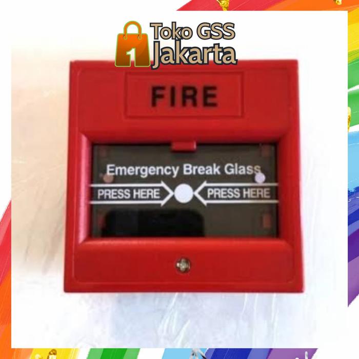 Jual Fire Alarm Manual Break Glass Manual Break Glass Original ...