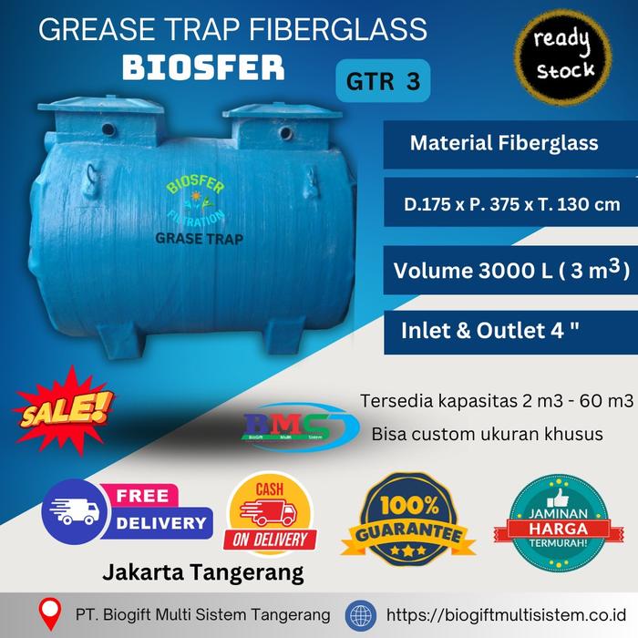 Jual grease trap Outdoor GTR 3, grease trap tanam, greasetrap atas ...