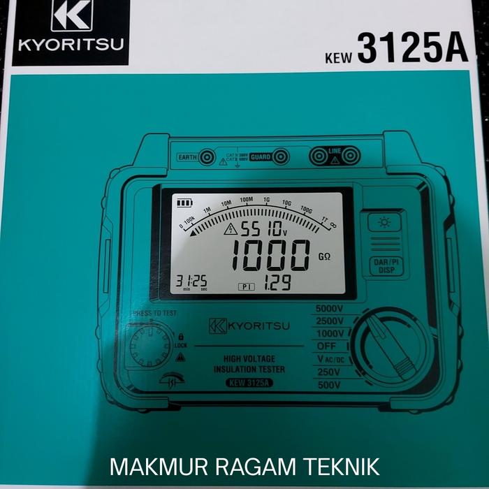 Jual Kyoritsu 3125A High Voltage Insulation Tester Megger - Jakarta ...