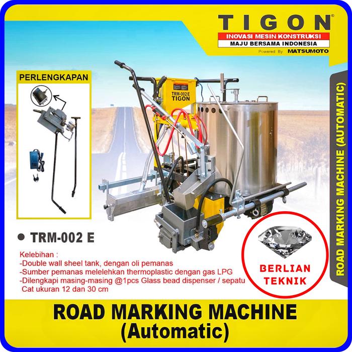 Jual Mesin Cet Marka Jalan Road Marking Machine Otomatis Tigon TRM 002 ...