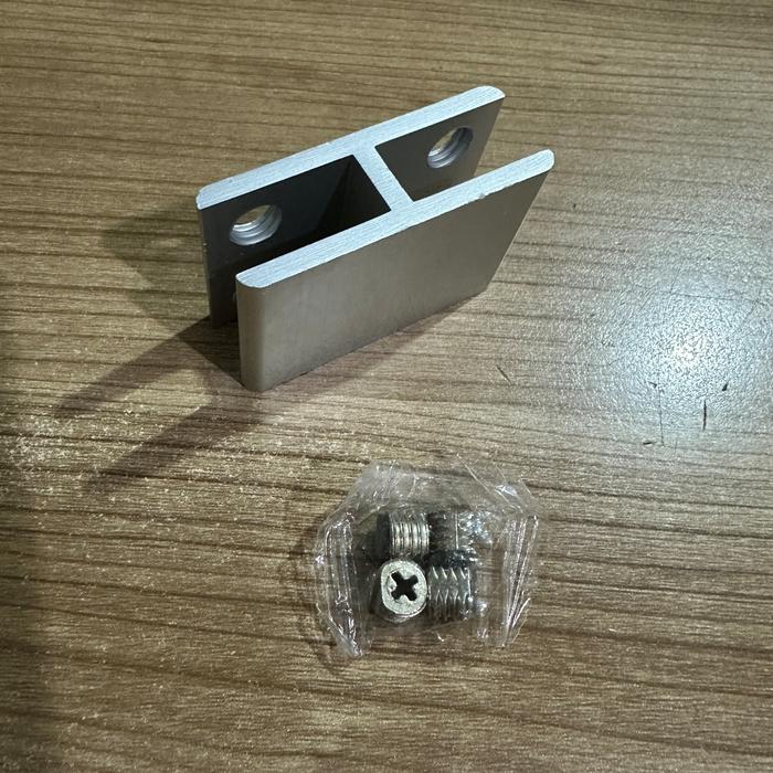 Jual GLASS CLIP Clamp 180 Degree Klem Jepit Kaca Tanpa Bor Lubang Lurus ...