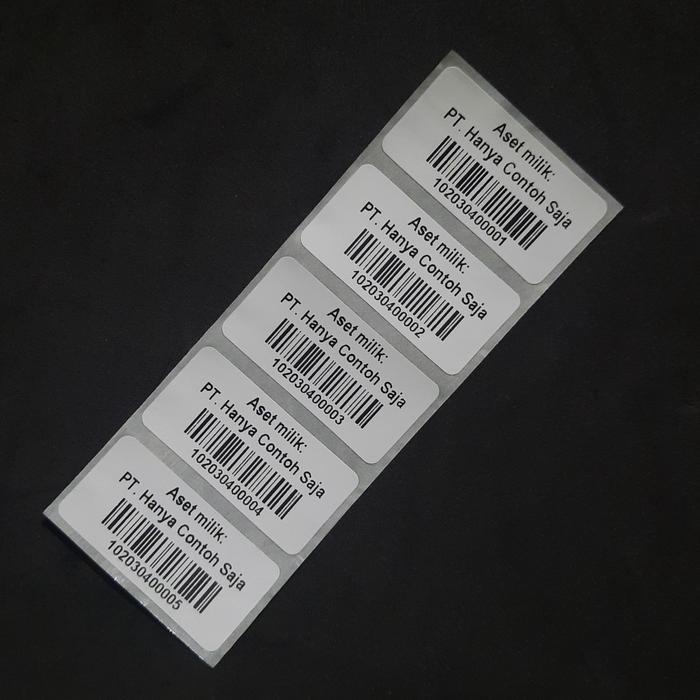 Jual CETAK Label Barcode QR FIXED ASSET Inventory Inventaris Aset Yupo ...