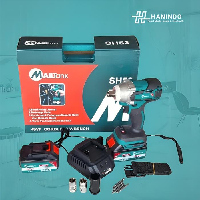 Jual SH53 Cordless Buka Roda Baut Impact Wrench Driver 1/2" 48VF Mailtank - Jakarta Pusat ...