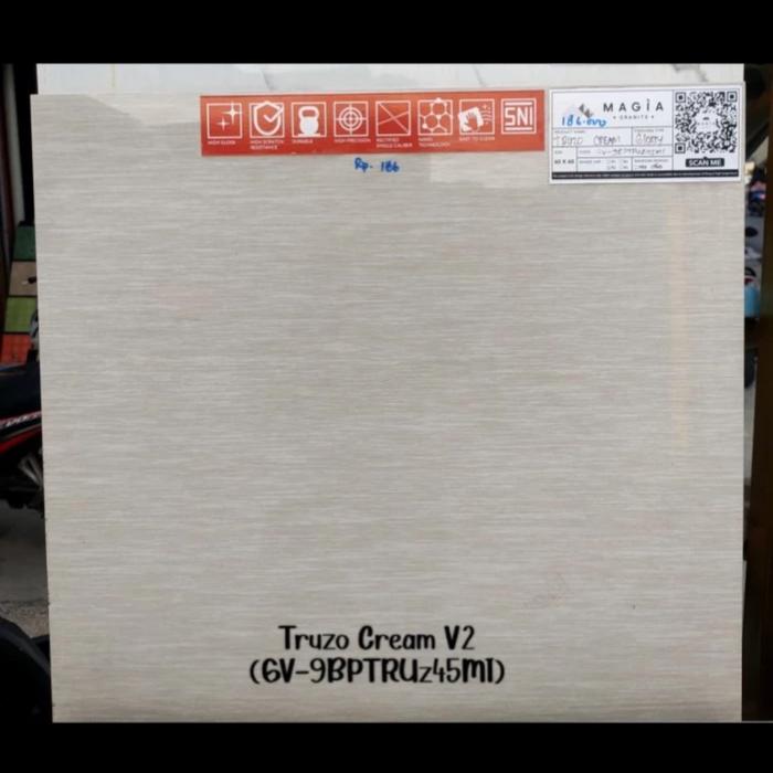 Jual Granit 60x60 cream garis mirip travertine Truzzo Cream Grade B by ...