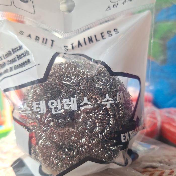 Jual Sabut Kawar Stainless Star Korean Ukuran Besar | Sabut Kawat cuci ...