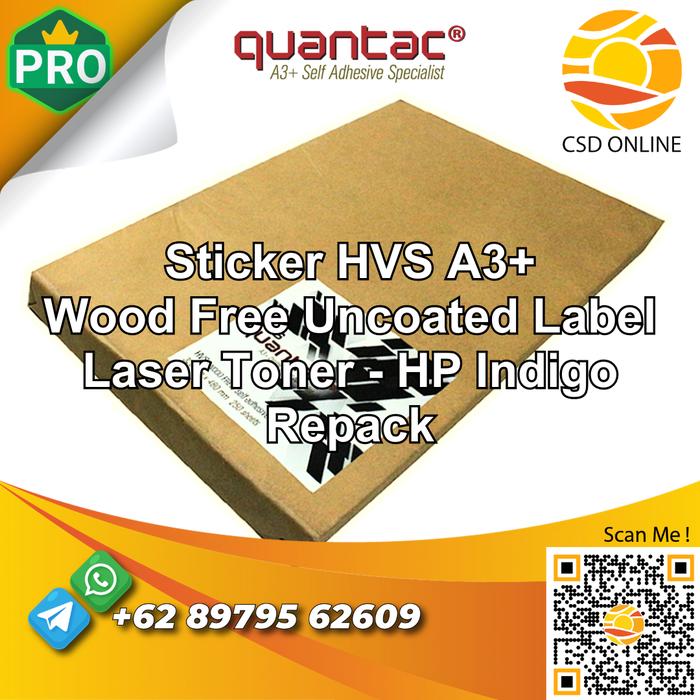 Jual Quantac Sticker HVS Kertas A3+ Matte Digital Print - Repack ...