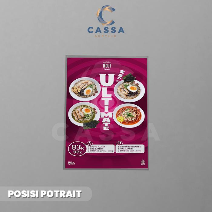 Jual Tempat Brosur Tempel / Sign Holder Acrylic / Akrilik Dinding ...