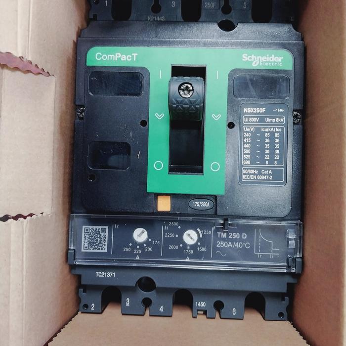 Jual Circuit breaker ComPacT NSX250F 36kA at 415VAC, TMD trip unit 250A ...