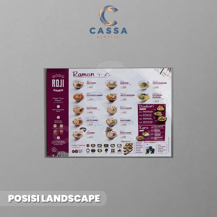 Jual Acrylic Pocket Frame / Akrilik Tempel / Display Brosur A4 ...