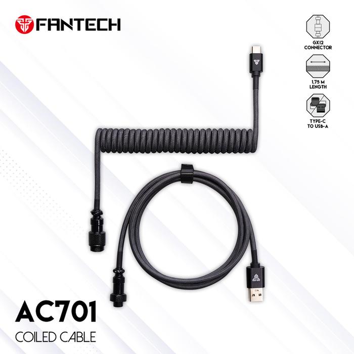 Jual Fantech Ac701 Coiled Cable Type C Aviator Kabel Keyboard ...