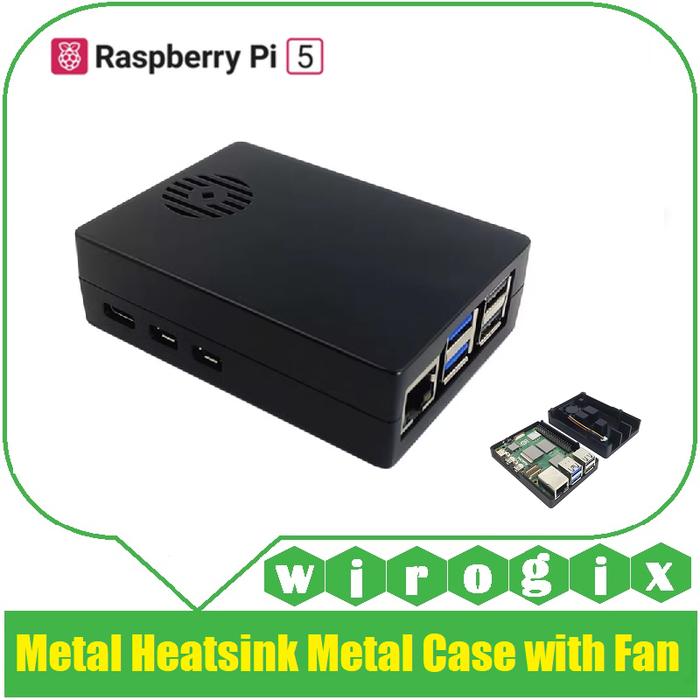 Jual Metal Heatsink Enclosure Case for Raspberry Pi 5 - Kab. Bandung ...