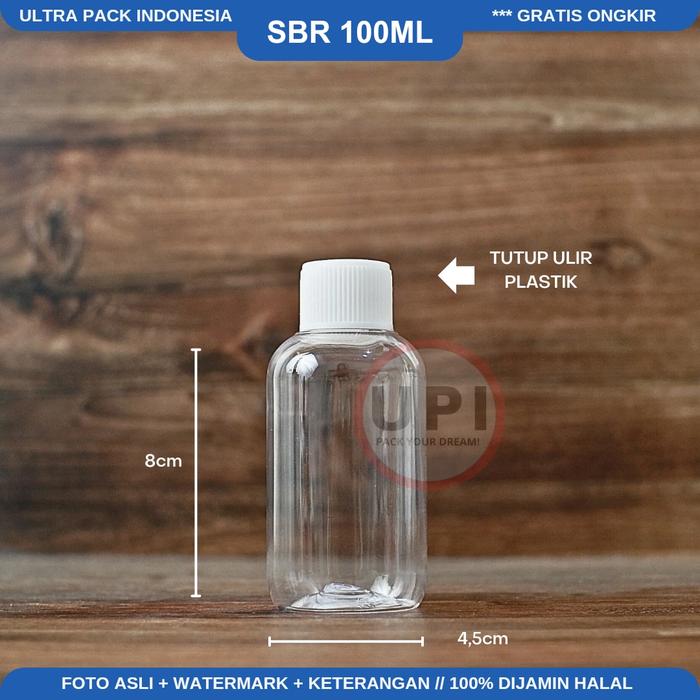 Jual BOTOL PET SBR 100ML CLEAR & TUTUP ULIR PLASTIK PUTIH - Kota Tangerang - ULTRA PACK ...