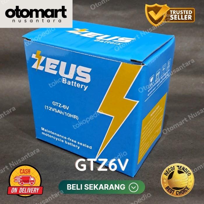 Jual aki motor Yamaha Mio GT SSS Zeus GTZ6V Premium Quality aki kering ...