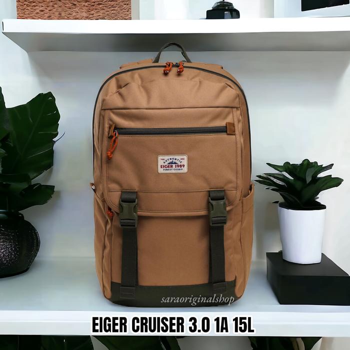 Promo Tas Ransel Eiger Cruiser 3.0 Laptop Backpack Original BROWN - Kota Tangerang ...