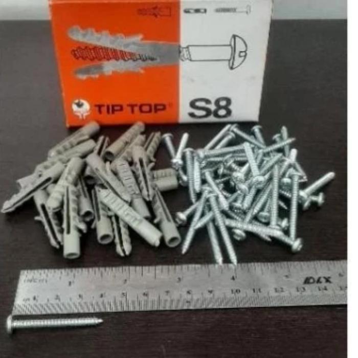 Jual Fisher s8 (skrup + baut ) harga untuk per pack - Jakarta Pusat - TEB'S ELEKTRIKAL | Tokopedia