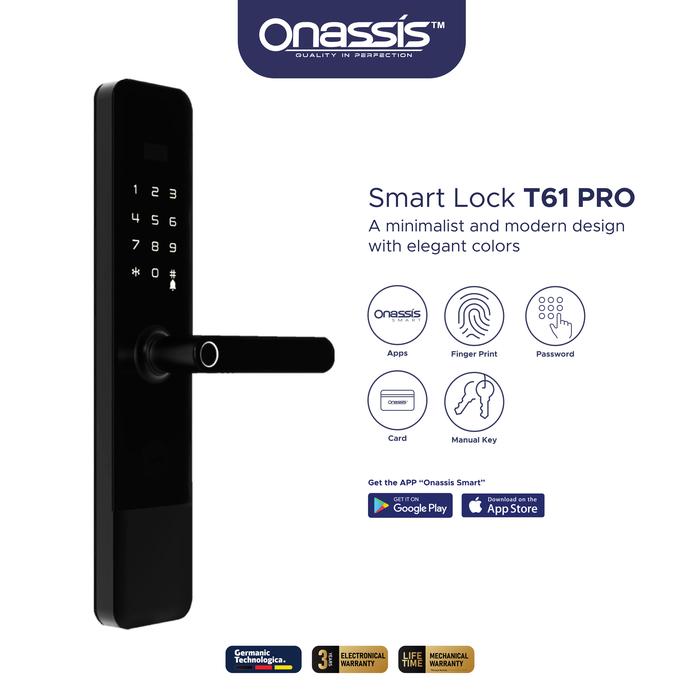 Promo ONASSIS SMART LOCK T61 PRO WITH WIFI FUNCTION Cicil 0% 3x ...