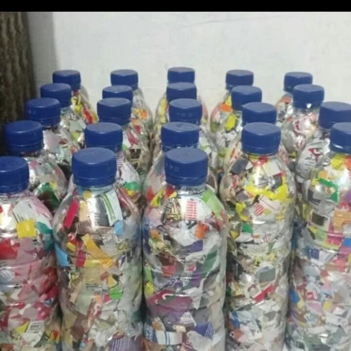 Jual Ecobrick ramah lingkungan, ecobrick botol aqua 600 ml, murah ...