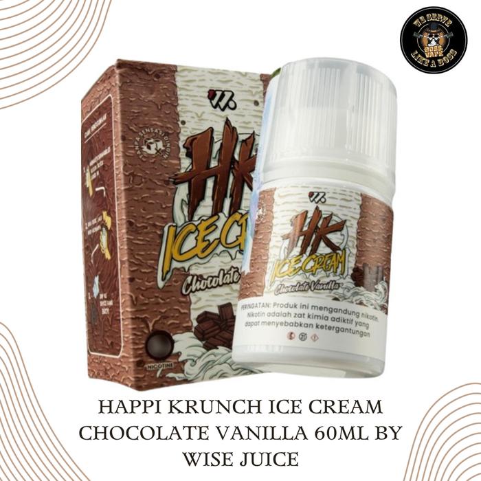 Jual HAPPI KRUNCH ICE CREAM CHOCOLATE VANILLA 60ML BY WISE JUICE - Kota ...