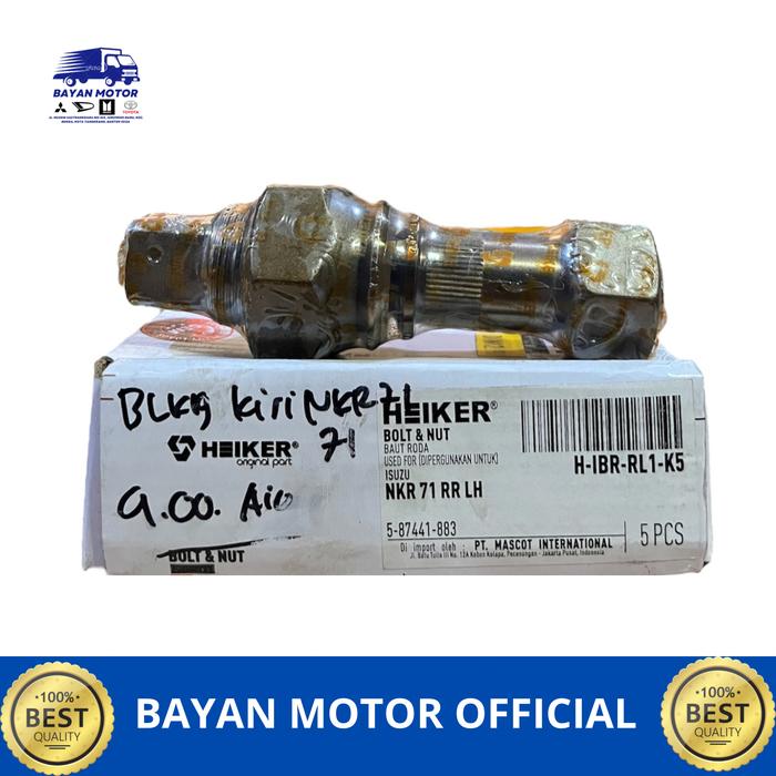 Jual Baut Roda Belakang Kiri Isuzu Elf NKR 71 - Heiker Original ...