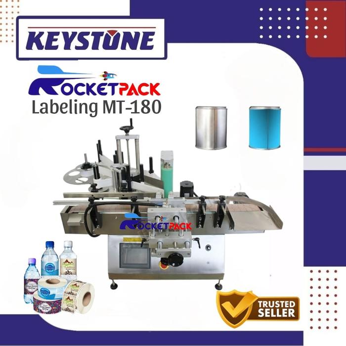 Jual Mesin Labeling Botol Bulat Penempel Sticker Label MT-180 Label Dua ...