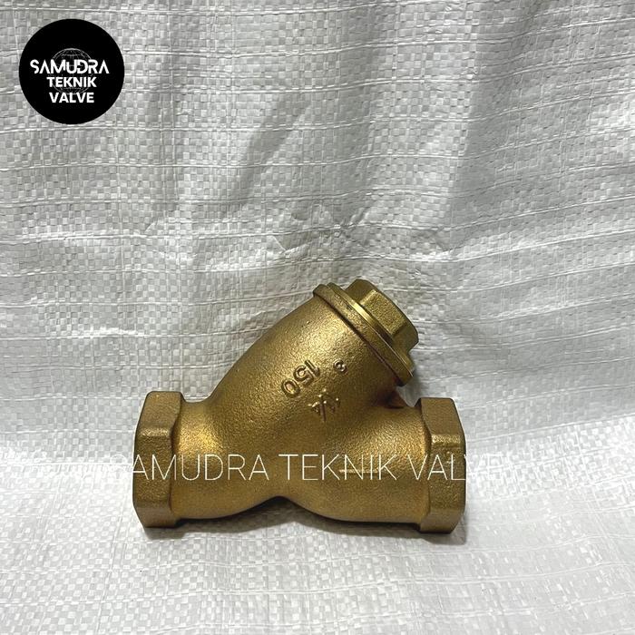 Jual Y STRAINER 1 1/2" INCH KITZ KUNINGAN ASLI DN40 DRAT CLASS 150 ...