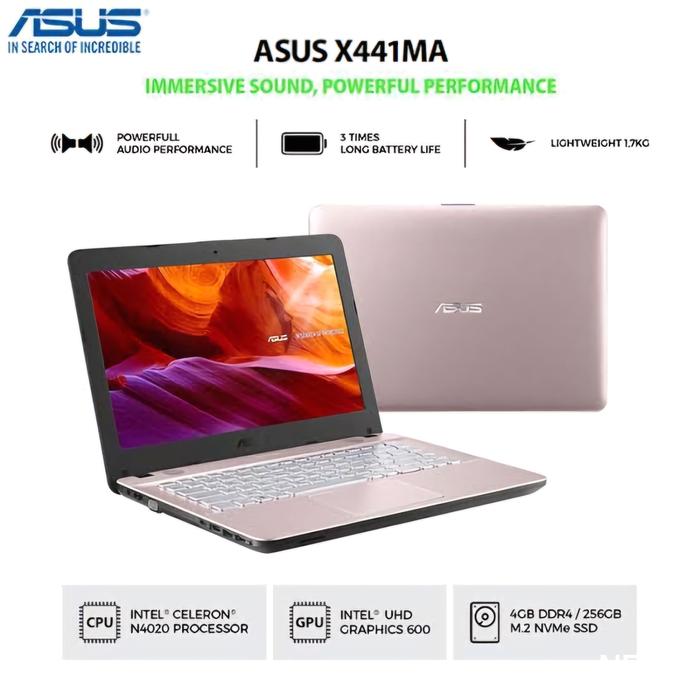 Jual LAPTOP LEPTOP NEW ASUS X441M X441B N4000 N4020 RAM 4GB SSD 256GB ...