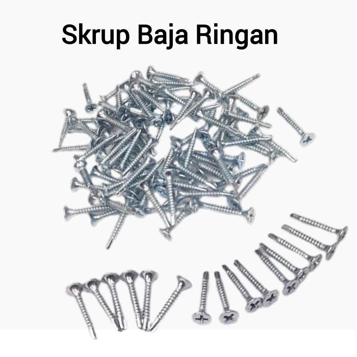 Jual Skrup Baja Ringan 6x30mm Sekrup Baja 6 x 30mm 1 1/4" inch Skrup ...
