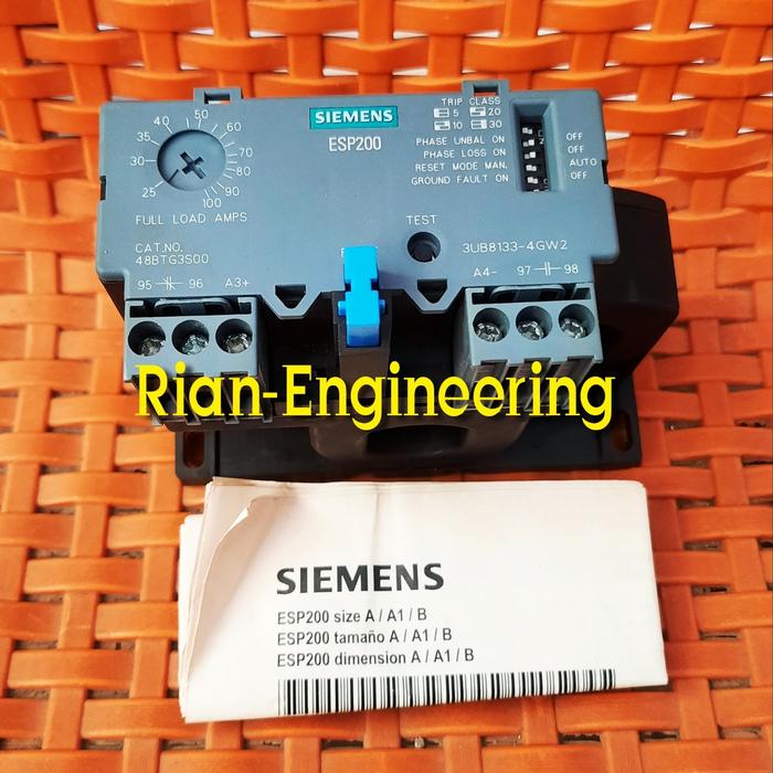 Jual Solid State Overload Relay Siemens ESP200 48BTG3S00 3UB8133-4GW2 ...