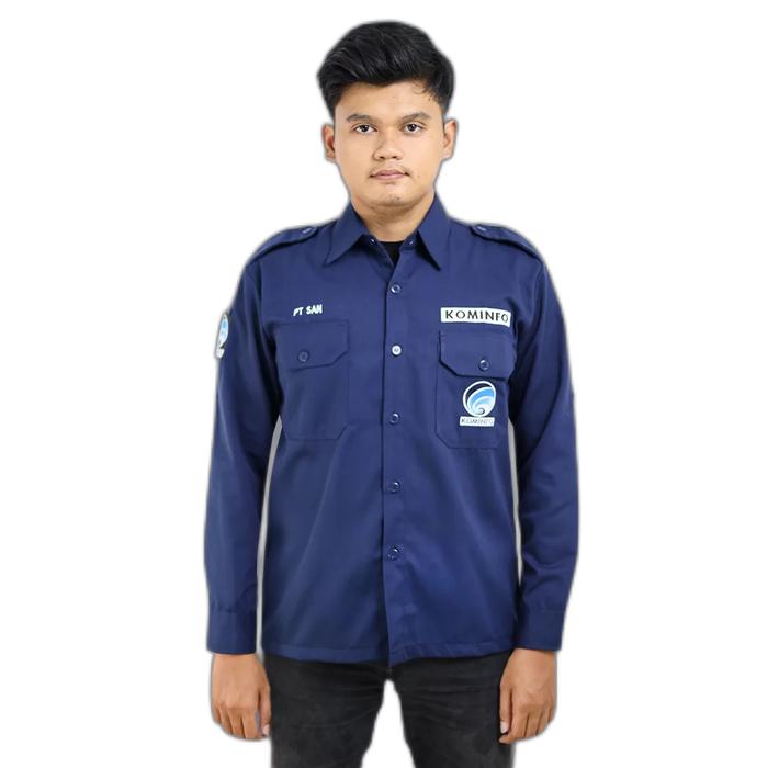 Jual Custom Seragam Kemeja PDL PDH Pakaian kko Dinas Bordir Logo Tactical Lengan Panjang ...