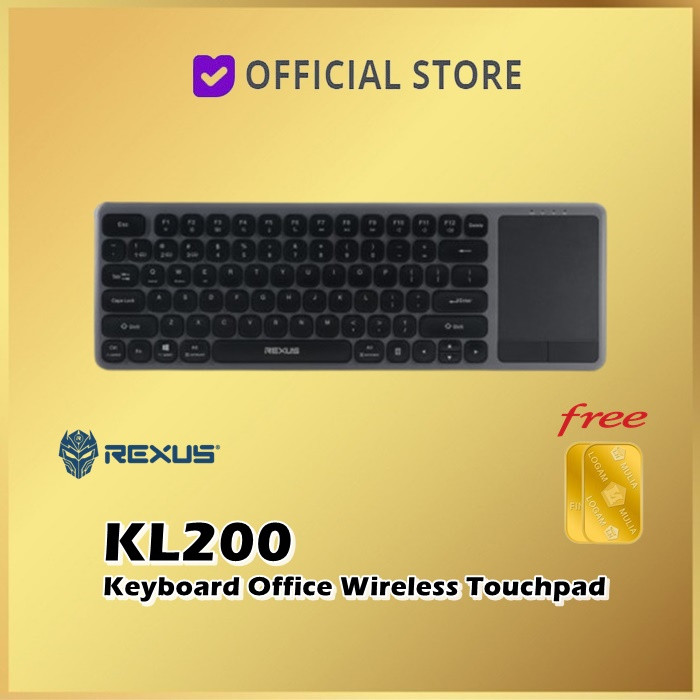Promo Rexus KL200 Keyboard Office Touchpad Wireless Bluetooth Dual Mode KL 200 - Jakarta Barat ...