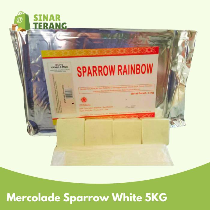 Jual Coklat MERCOLADE SPARROW WHITE / VANILLA MILK 5KG RAINBOW PUTIH ...