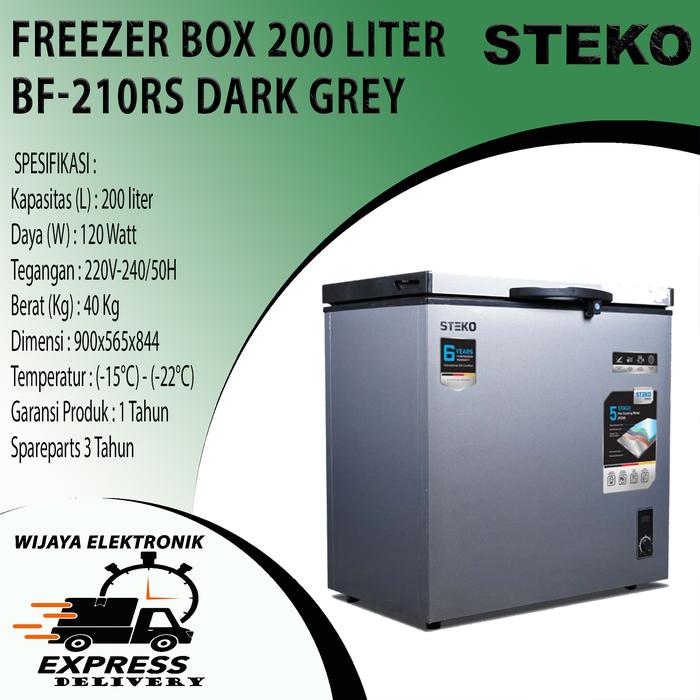 Promo Freezer box 200 liter Steko BF 210 / Peti pembeku BF-210RS Cicil ...