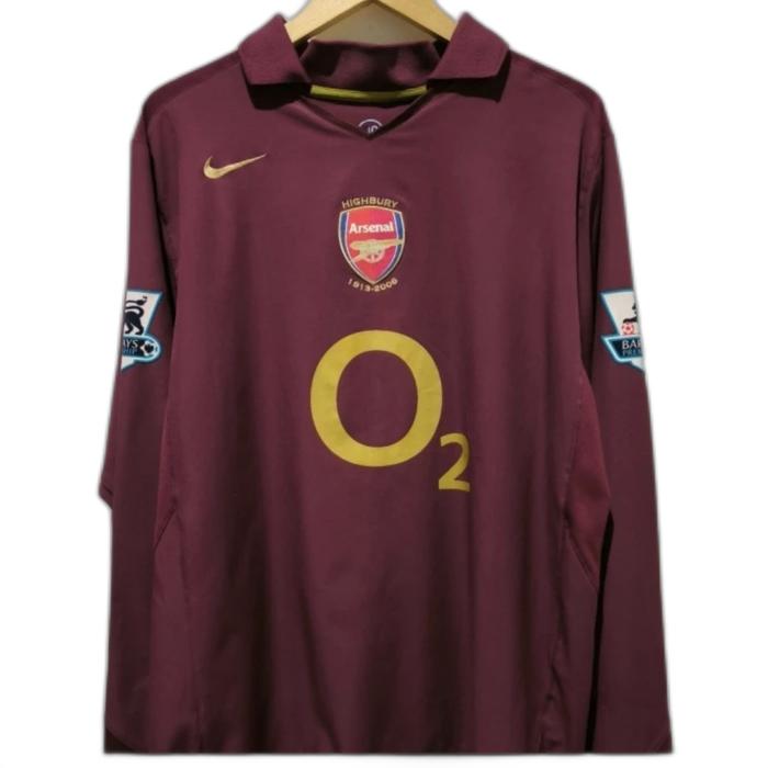 Jual Thierry Henry #14 The Gunners Gooners Maroon Home Jersey 2005/2006 ...