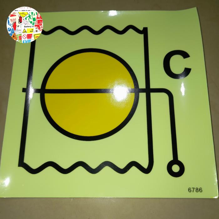 Jual 336786 FIRE CONT SYMBOL, 150 x 150 MM, FIRE DAMPER FOR CARGO SPACE ...