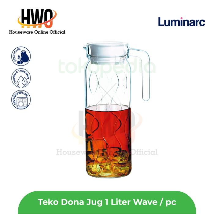 Promo Luminarc Teko Dona Jug 1 Liter Wave / pc - Jakarta Utara ...