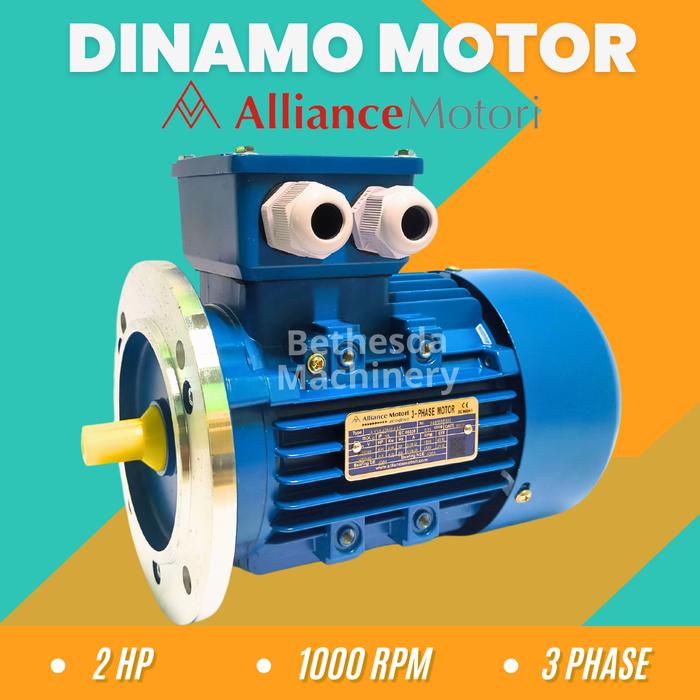 Jual Dinamo Alliance 2HP 1.5KW Dinamo Motor 2 HP Dinamo 2HP 1000RPM ...
