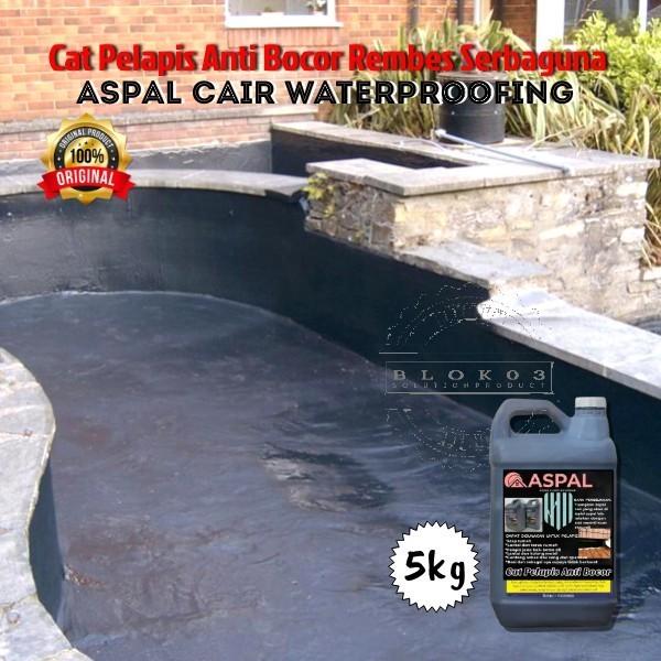 Jual Aspal cair 5kg bitumen pelapis anti rembes bocor cor dak beton ...