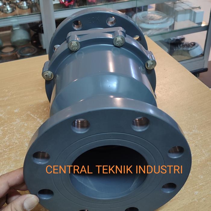 Jual Swing Check Valve PVC Model Flange 3" inch / DN 80 Flange jis 10k ...