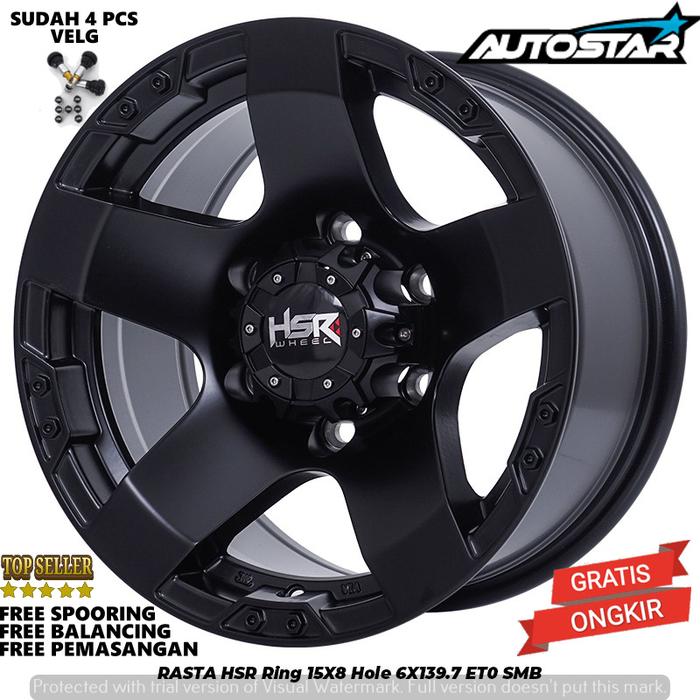Jual velg hsr wheel ring 15 cocok buat mobil pajero fortuner hilux dc ...